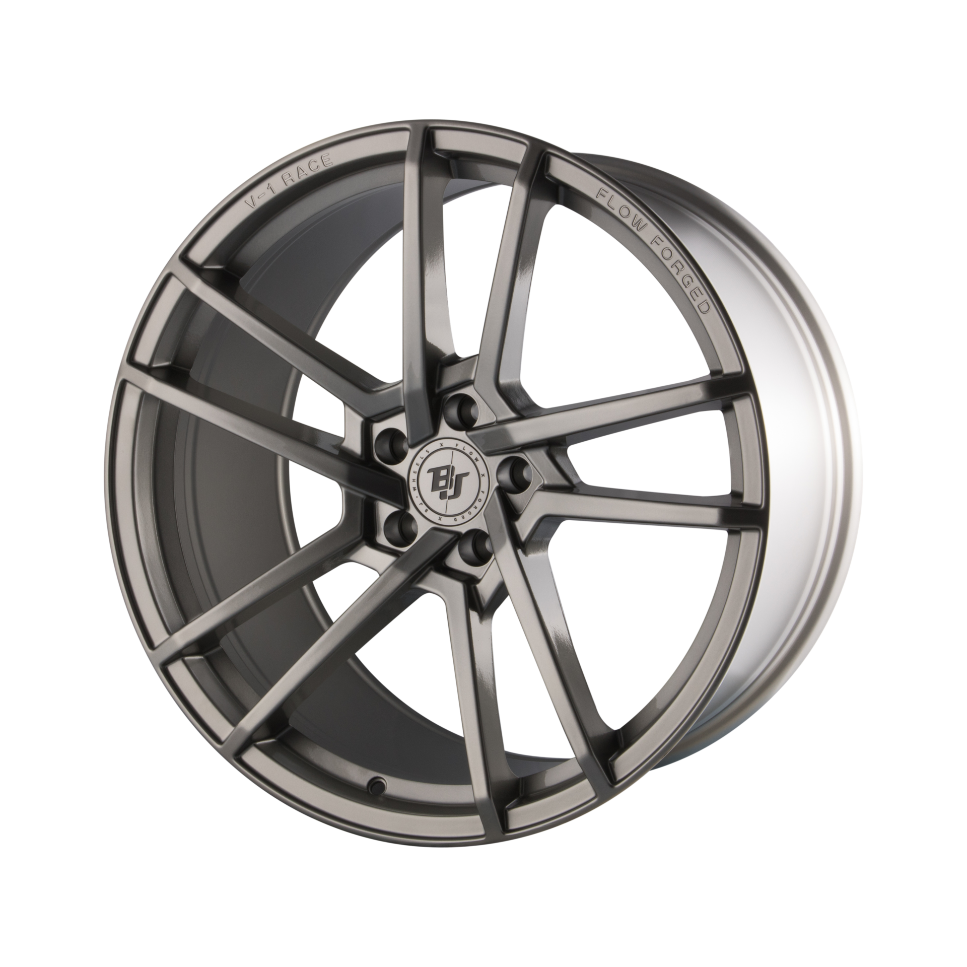 V1-Race 10x20 ET38 5x114.3 - Farbe: Gunmetal